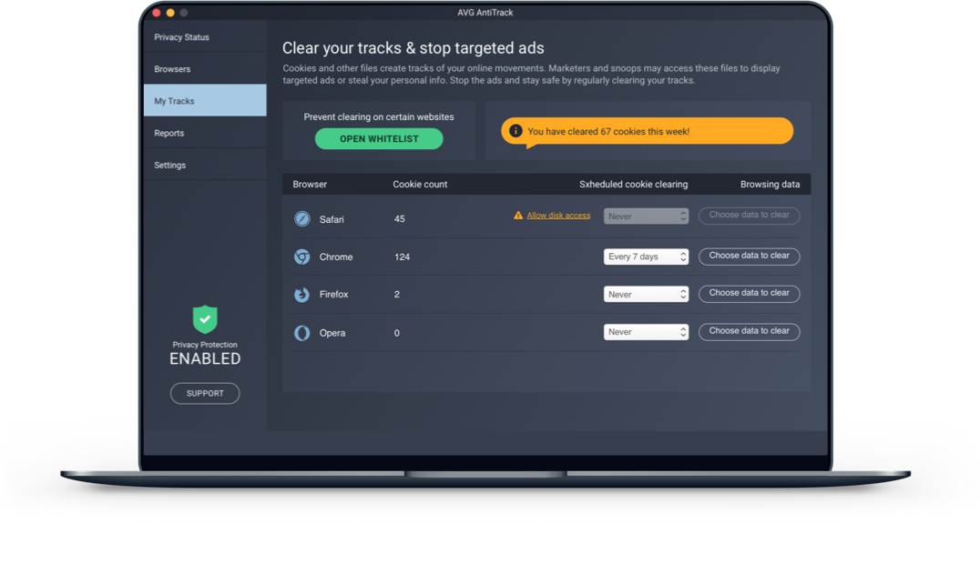 Tracker Blocker - Stop Online Ad Tracking & Cookies | AVG AntiTrack