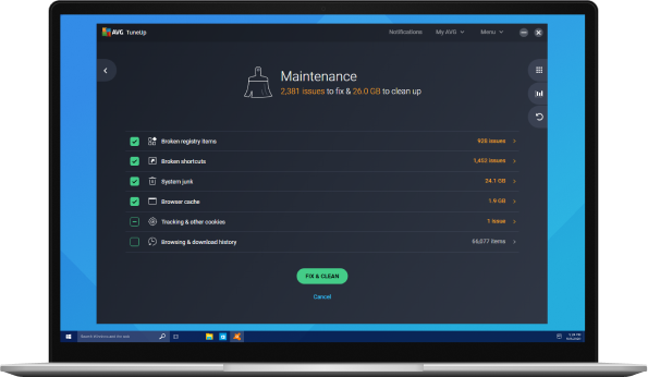 AVG TuneUp | Очистка и ускорение работы ПК | Бесплатно