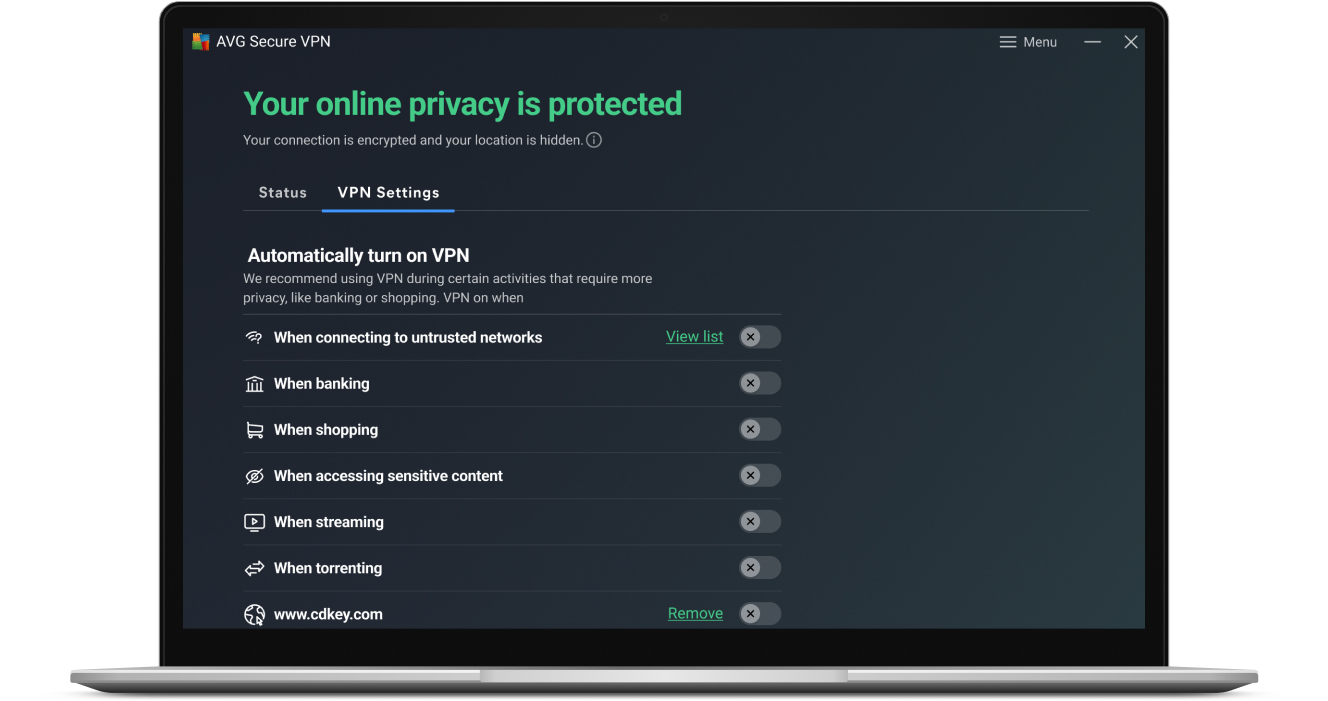 Download Secure VPN for PC or Laptop | Free Trial | AVG
